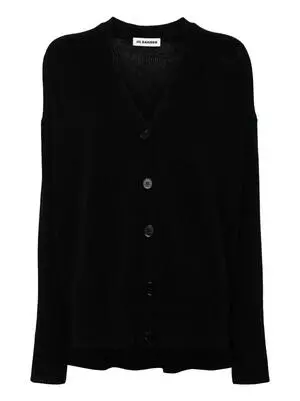 JIL SANDER V-neck Cashmere Cardigan - Multicolor