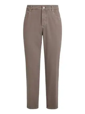 Brunello Cucinelli Dyed Cotton Pants - Multicolor