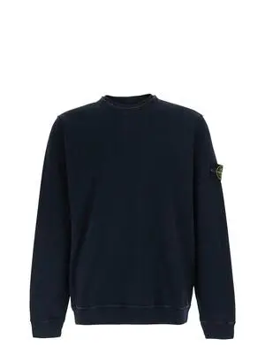 Stone Island STONE ISLAND Cotton Crewneck Sweatshirt With Logo Patch Multicolor