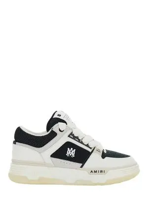 Amiri AMIRI White And Black Leather And Tech Fabric Chunky Sneakers With Logo Detail Multicolor