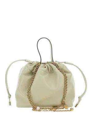 Chloé P789 Drawstring Bag With Chain Strap - Gray