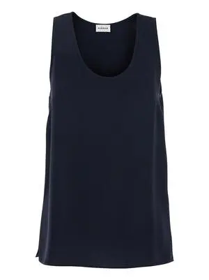 P.a.r.o.s.h Sleeveless Top With Round Neck In Tech Fabric - Multicolor