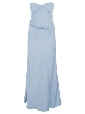 ROTATE BY BIRGER CHRISTENSEN Satin Corset Maxi Dress - Multicolor