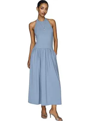 REFORMATION Clara Knit Midi Dress - Storm