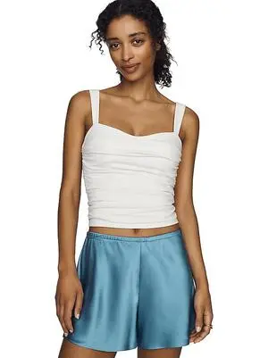 REFORMATION Gale Silk Shorts - Siren