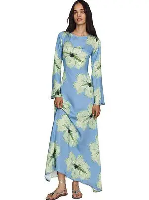 THE WOLF GANG Leona Dress - Cornflower