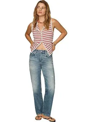 Ag Brinley Mid-rise Straight Leg Jeans - Reserva