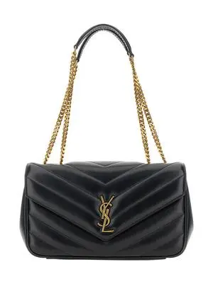 Saint Laurent Loulou' Medium Quilted Leather Crossbody Bag With Cassandre Plaque - Multicolor