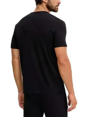 Armani Exchange Logo-print V-neck T-shirt - Black
