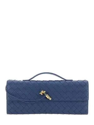 BOTTEGA VENETA BOTTEGA VENETA Andiamo Leather Clutch With Knot Closure