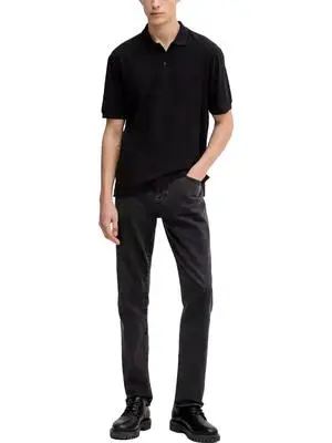 Armani Exchange Short-sleeve Polo Shirt - Black