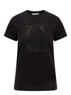 Max Mara Embellished Cotton T-shirt - Multicolor