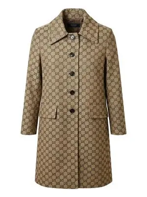 Gucci Gg Monogram Coat - Multicolor