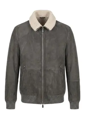 Brunello Cucinelli Sheepskin Leather Jacket - Multicolor