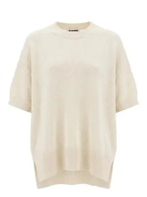 JIL SANDER Crew Neck Cashmere Sweater - Multicolor