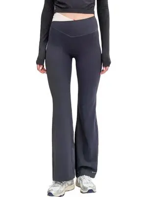 P.E Nation Flared Logo Leggings - Grey