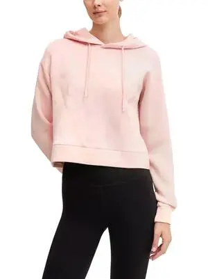 Guess Logo Detail Hoodie Pink
