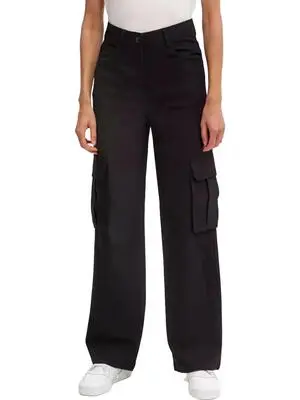 Sisley Cargo Pocket Trousers - Black
