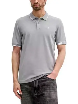 Marc O'polo Piped-trim Polo Shirt - Grey