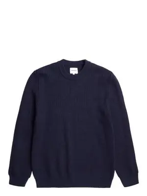 Norse Projects Wool Blend Crew Neck Sweater - Black