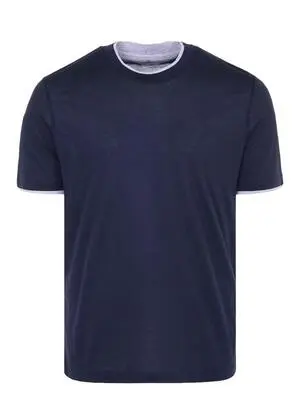 Brunello Cucinelli Short-sleeved T-shirt - Navy