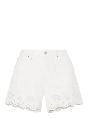 FRAME FRAME Broderie Anglaise Denim Shorts