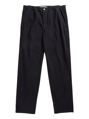 Norse Projects Elastic Waist Casual Trousers With Drawstring - Black