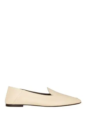 Celine Aura Loafer In Goatskin - Chalk