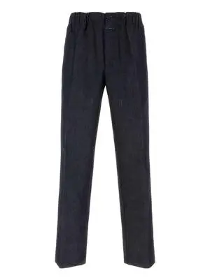Closed Drawstring Relaxed Pants - Black