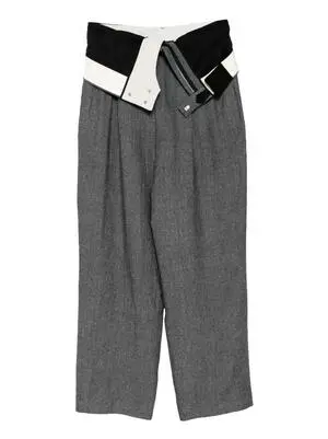 BED J.W. FORD Two Waists Trousers - Grey