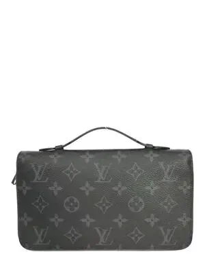 LOUIS VUITTON Zippy Eclipse Clutch Bag - Black
