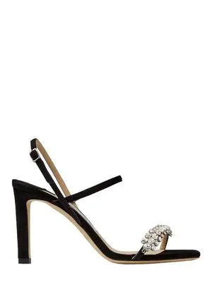 JIMMY CHOO Jimmy Choo Meira 85mm Crystal-Embellished Sandals