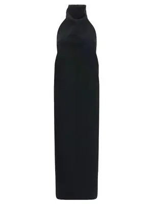Khaite Roxanne Halterneck Maxi Dress - Black