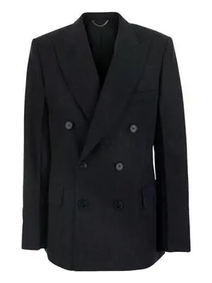 Victoria Beckham Double-breasted Wool Blazer - Grey