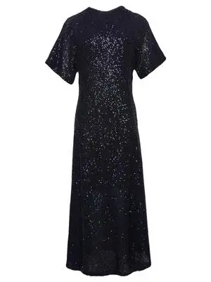 Brunello Cucinelli Sequin-embellished Midi Dress - Black