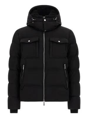 MOORER Alarick Hooded Down Jacket - Black