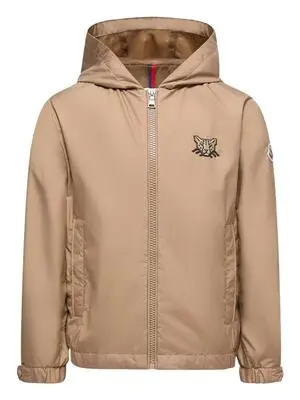 MONCLER Moncler Merih Hooded Jacket With Embroidered Leopard Print