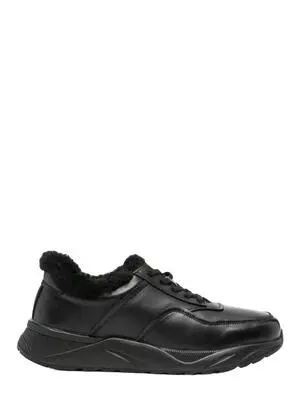 SERGIO MORETTI FIRENZE Round Toe Lace Up Sneakers - Black