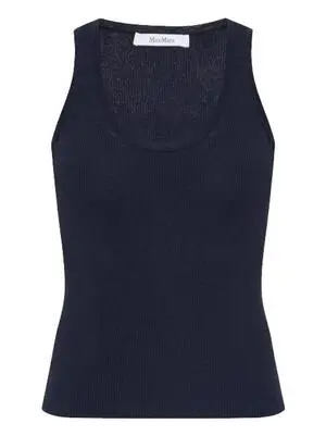 MAX MARA Max Mara Sleeveless Ribbed Knit Tank