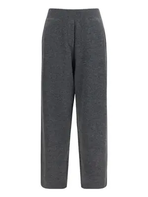 Brunello Cucinelli Ribbed-knit Cashmere Trousers - Grey
