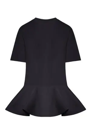 Alaïa Peplum Hem Top - Black