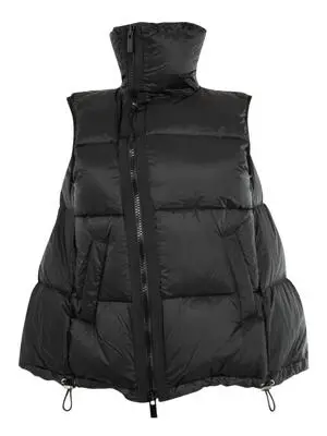 Sacai Zipped Puffer Vest - Black