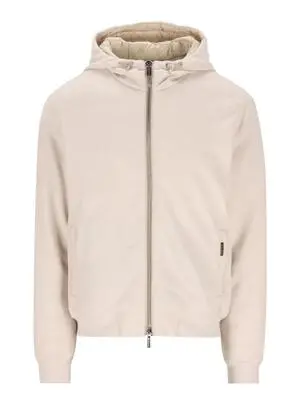 MOORER Drawstring Hooded Jacket - Nude