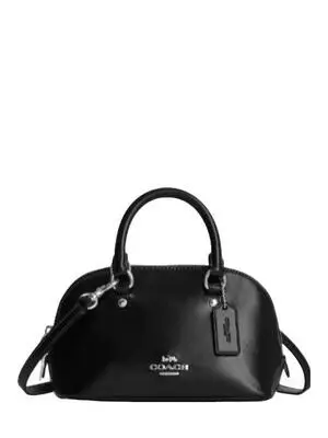 COACH Lara Mini Satchel Bag - Silver/black