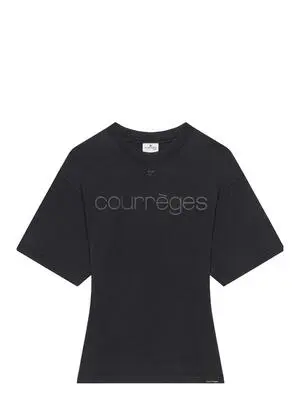 COURREGES Courreges Logo Detailed Crewneck T-Shirt No