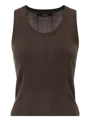 MAX MARA Weekend Max Mara Ribbed Knit Sleeveless Top