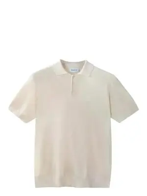 DIANA STUDIO Short-sleeve Knitted Polo Shirt - Neutrals