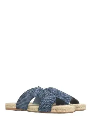 CastaÑer Woven Strap Espadrille Sandals - Blue