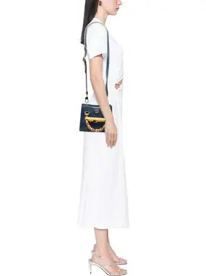 Gucci Small Calfskin Bamboo Diana Satchel - Blue