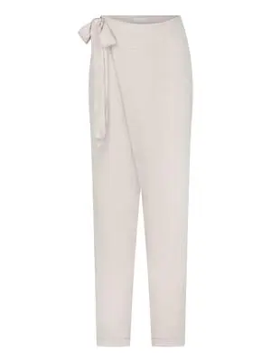 CANSU XI Bauba Vegan Silk Wrap Trousers - Grey